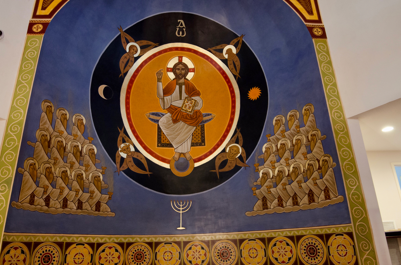 The making of a contemporary Coptic Pantocrator | Coptic Iconography